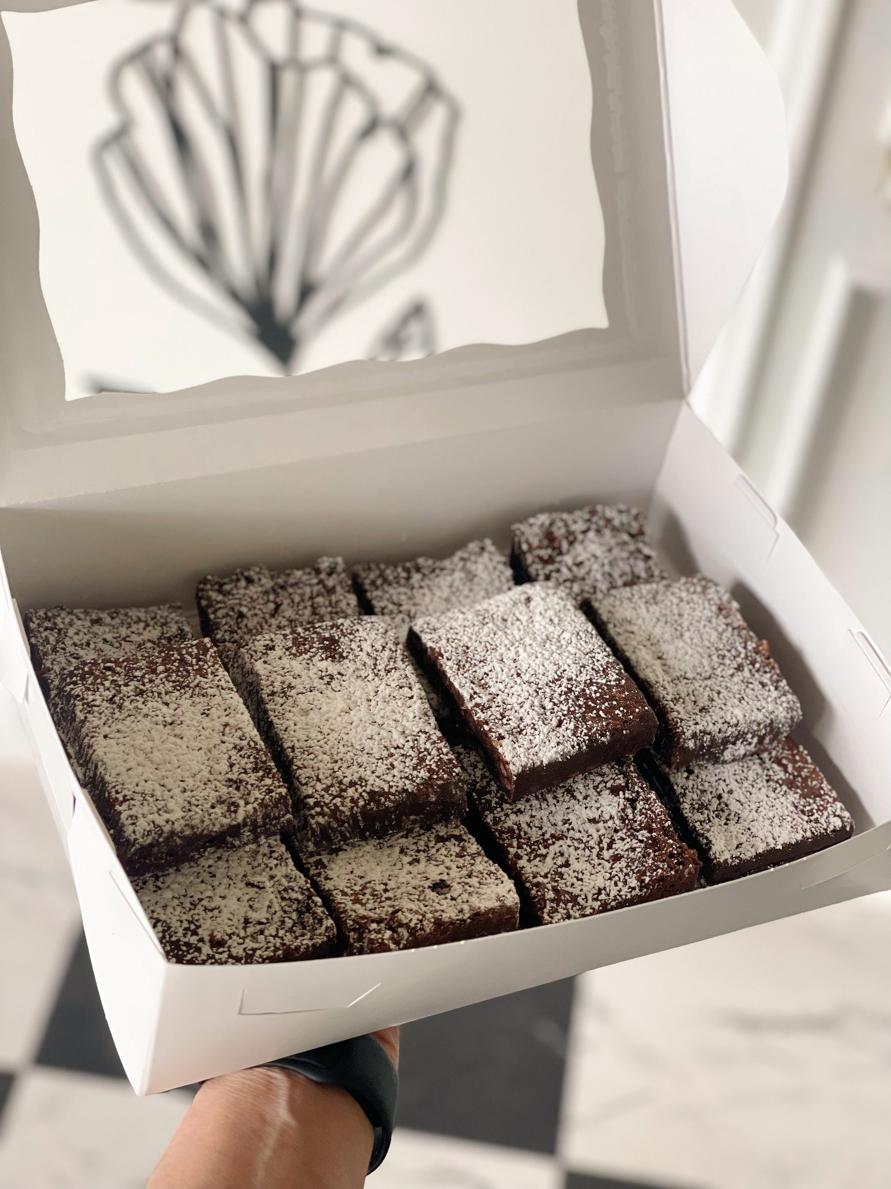 Fudgy Gluten Free Brownie Party Box – Sugar Blossom Bake Shop